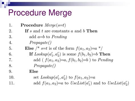 Ppt Deciding Equality With Uninterpreted Functions Using Congruence Closure Powerpoint
