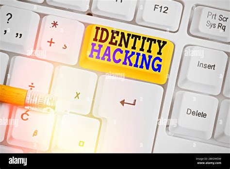 Word Writing Text Identity Hacking Business Photo Showcasing Criminal
