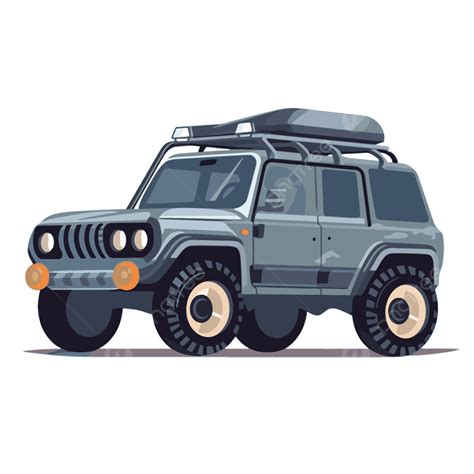 Suv Clipart An Art Work That Has An Image Of An Off Vector Road Vehicle Cartoon Suv Clipart