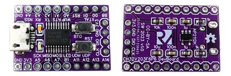 Ch32v203 F6p6 Development Board
