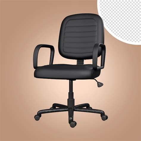 고립 된 D 사무실 의자 프리미엄 Psd 파일
