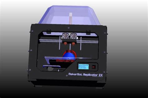 3d Printer Makerbot Replicator 2x Step Iges 3d Cad Model Grabcad