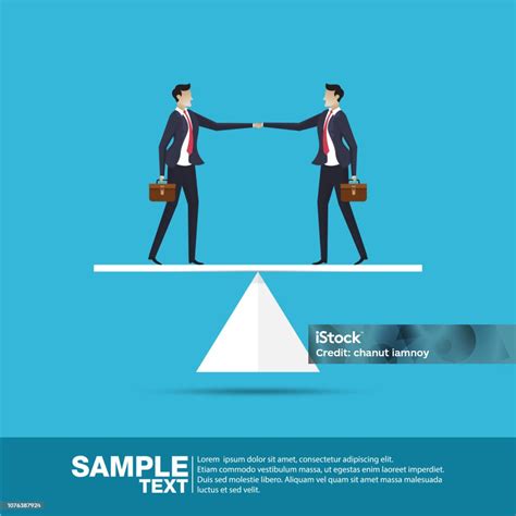미래 비즈니스 리더 컨셉 비즈니스 사람 흔들어 균형에 손 플랫 아이소메트릭 사람들 임원 관리자 벡터 일러스트입니다 개념에 대한 스톡 벡터 아트 및 기타 이미지 Istock