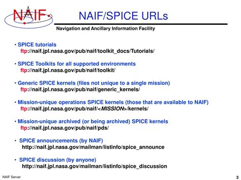 Ppt Finding Spice Components An Introduction To The Naif Server Ppt Finding Spice Components An Introduction To The Naif Server
