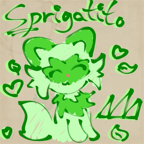 Sprigatito Paldea Grass Type Starter By Coscloud8art On Deviantart