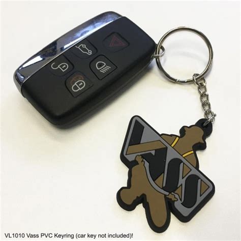 Vass Pvc Keyring Vass Logo Modern Accessory Black