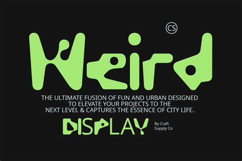 CS Weird Font Craftsupplyco FontSpace