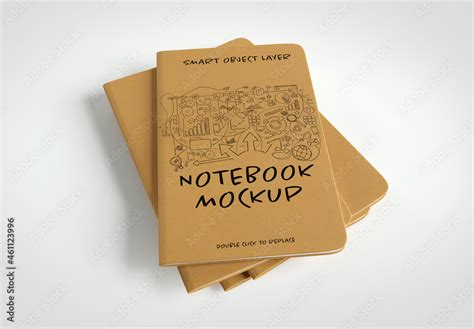 Mock Up Of A Notebook Stock Template Adobe Stock Mock Up Of A Notebook Stock Template Adobe Stock