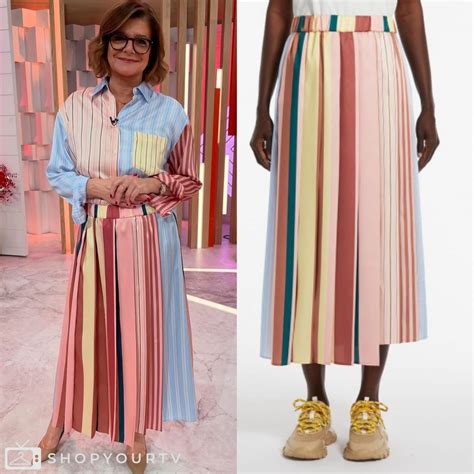 julia may 2024 julia s striped multicolor skirt shop your tv