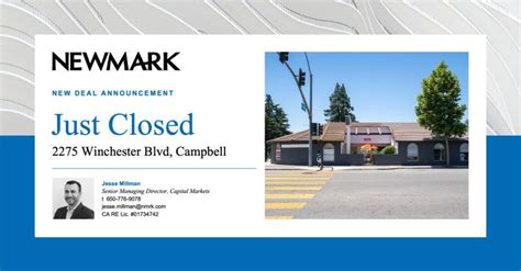 Jesse Millman On Linkedin Downtowncampbell Newmark Newmarkcapitalmarkets Siliconvalley…
