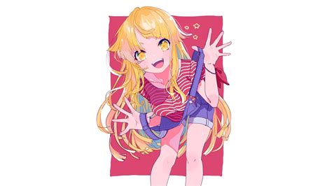 992359 Anime Girls Blonde Simple Background Anime Minimalism