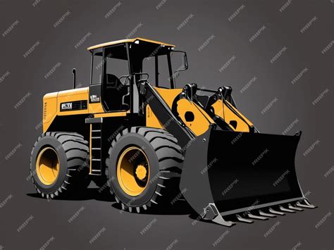 Silhouette Of A Heavy Road Grader Premium Ai Generated Image