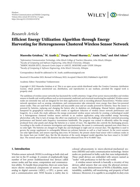 Pdf Efficient Energy Utilization Algorithm Through Energy Harvesting For Heterogeneous
