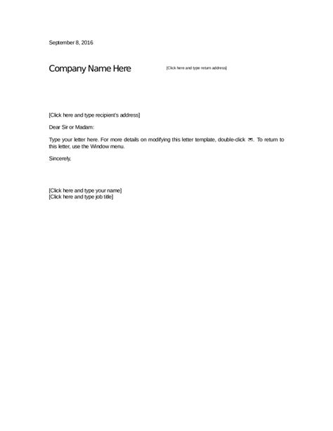 2026 Professional Letter Format Fillable Printable Pdf And Forms