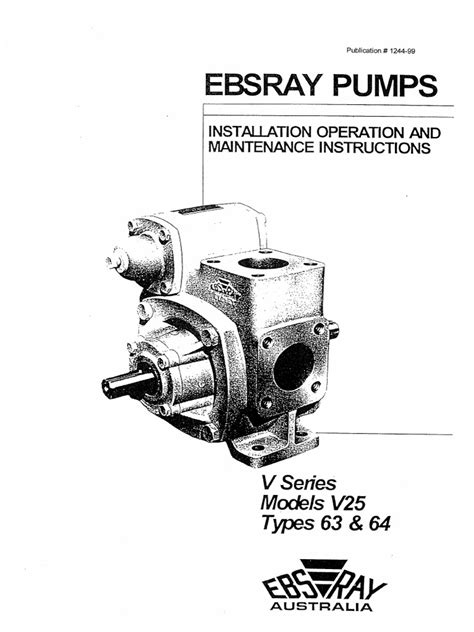 Iom V Series Model V25 63 64 1 Pdf