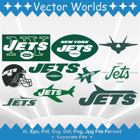 New York Jets Logo Svg Vector Design Masterbundles