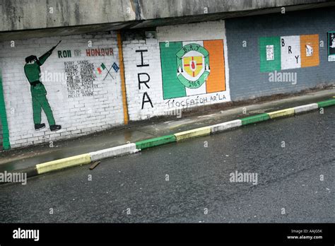 Ira Mural Commemorating Hunger Strikers Near The Bogside Estate Londonderry County Derry