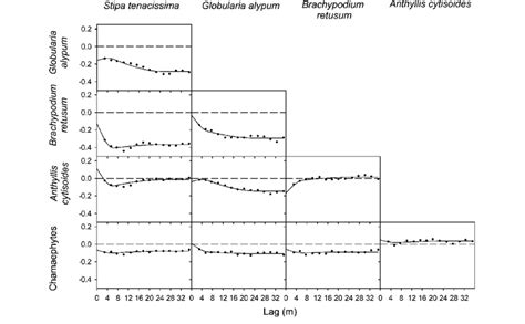 Cross Semivariograms Dots And Model Fitted Solid Line For The 2 5 M Download Scientific