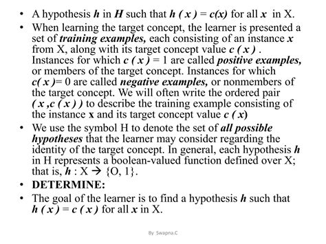 Concept Learning And Candidate Elimination Algorithm Pptx