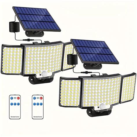 Solar Outdoor Indoor Wall Lights Motion Sensor Remote Temu Ireland