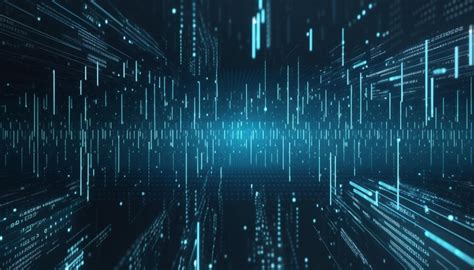 Premium Photo Binary Code Matrix Background Scientific Technology Data Binary Code Network