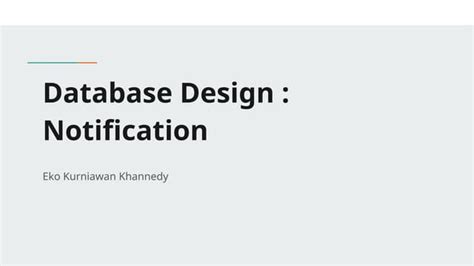 Database Untuk Design Notification Pptx