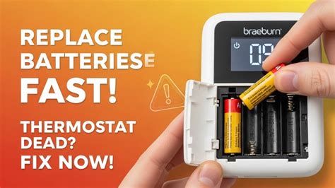 How To Replace Braeburn Thermostat Batteries Step By Step Guide Youtube