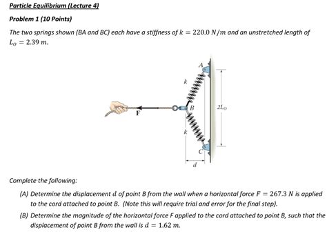 Solved Particle Equilibrium Lecture Problem Chegg