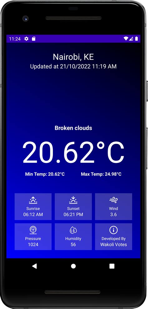 Github Wakolivotesweatherapp Android Kotlin Weather App For A City