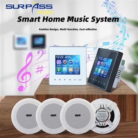 Bluetooth Mini Wall Amplifier Touch Key Home Background Music Sound Center With 4 Inch Stereo