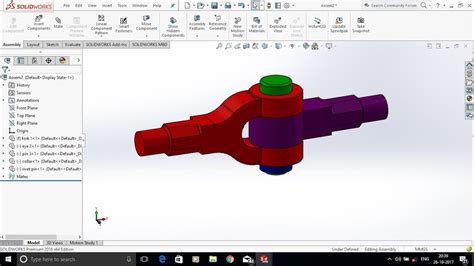How To Design A Knuckle Joint Knuckle Joint Solidworks Youtube