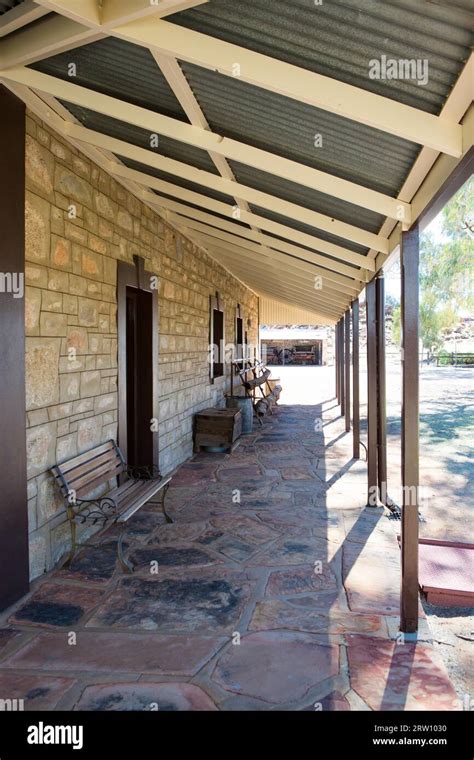 Alice Springs Telegraph Station Historical Reserve On A Clear Sunny Day