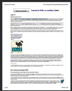Manuales Y Tutoriales Sobre PERL Buscar Tutorial
