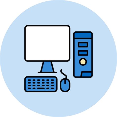 Premium Vector Computer Workstation Flat Illustration