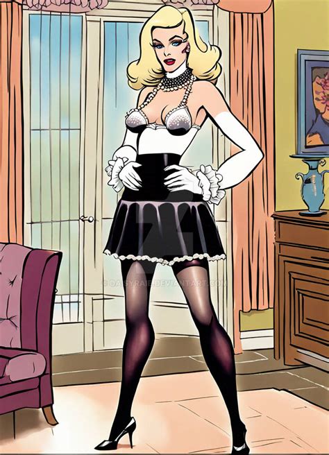 Crossdresser Sissy Blonde Skirt Stockings Toon By Daisyraie On Deviantart