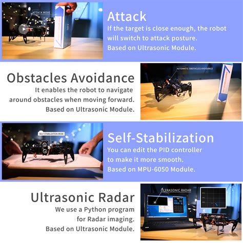 Adeept Hexapod Spider Robot Kit For Arduino With Android App And Python Gui Gearbest