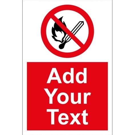 Custom No Naked Lights Signs From Key Signs UK