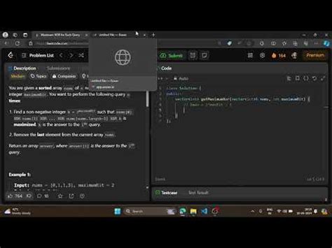 Leetcode Maximum Xor Of Each Query YouTube