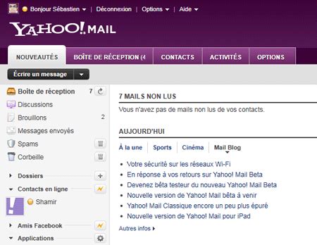 Boite De Reception Yahoo Mail Fr Rtwu