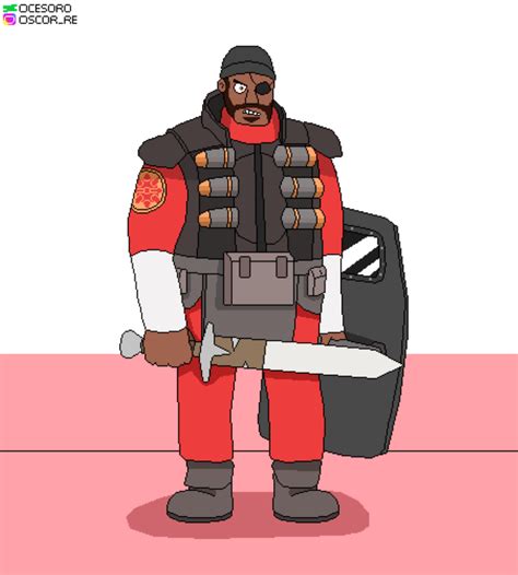 Demoman Pixel Art By Ocesoro On Deviantart