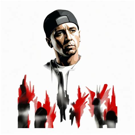 Eminem Vector Set White Background Isolated A High Premium Ai Generated Vector