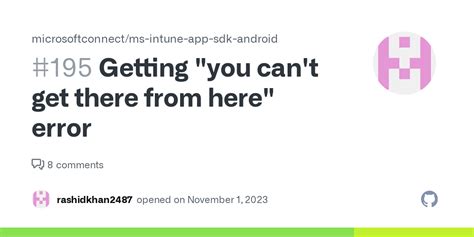 Getting You Cant Get There From Here Error · Issue 195 · Microsoftconnectms Intune App Sdk