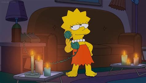 The Simpsons Lisa Talking On The Phone Barefoot By Feetdancing56 On
