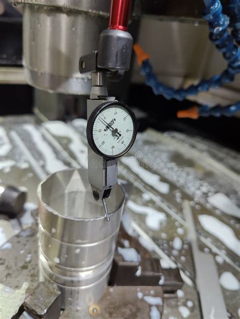 Cnc Milling Machine Operation Vmc Stock Image Image Of Milling