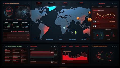 A Detailed Image Of A Cybersecurity Risk Management Dashboard With Live