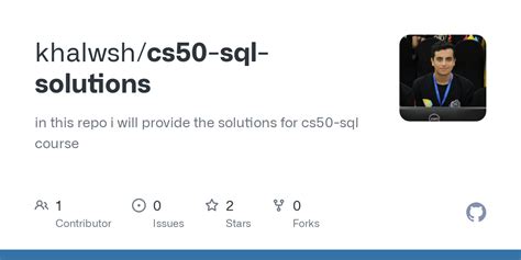 Github Khalwsh Cs Sql Solutions In This Repo I Will Provide The