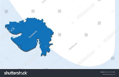 Gujarat Map Vector Design Name State Stock Vector Royalty Free 2153371589 Shutterstock