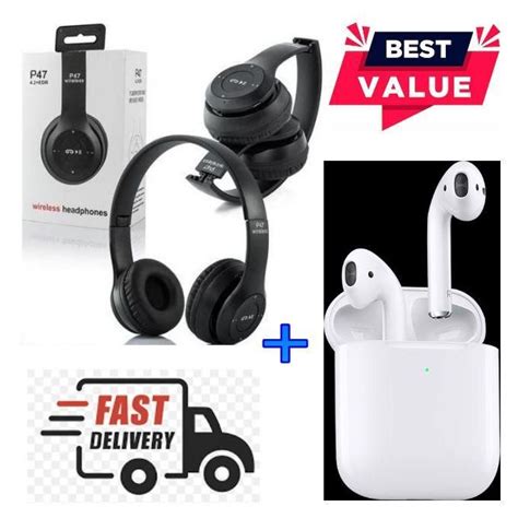 Generic P47 Bluetooth Wireless Headphone Bluetooth Earpods Best