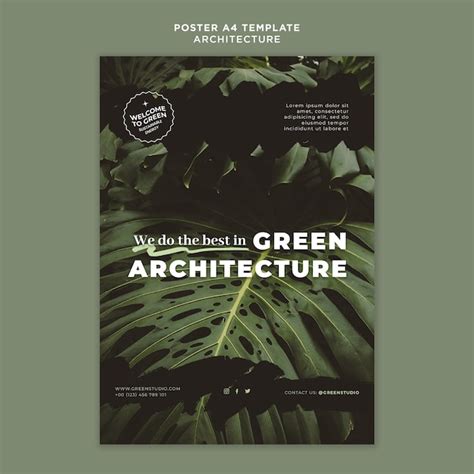 Premium Psd Sustainable Architecture Template Design