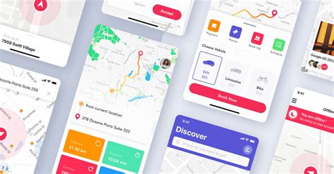 Map And Navigation Ui Concept For Mobile App Ux And Ui Kits Ft App And Ui